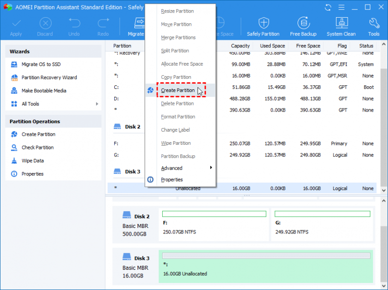 Two Free Ways to Create and Format Partitions