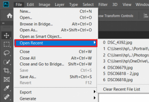 Recover Deleted or Unsaved PSD (Photoshop) Files